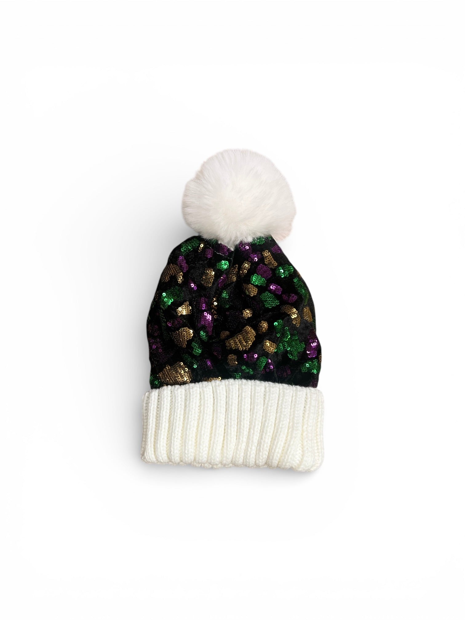 Mardi Gras Sequin Beanie – MJ's Metairie